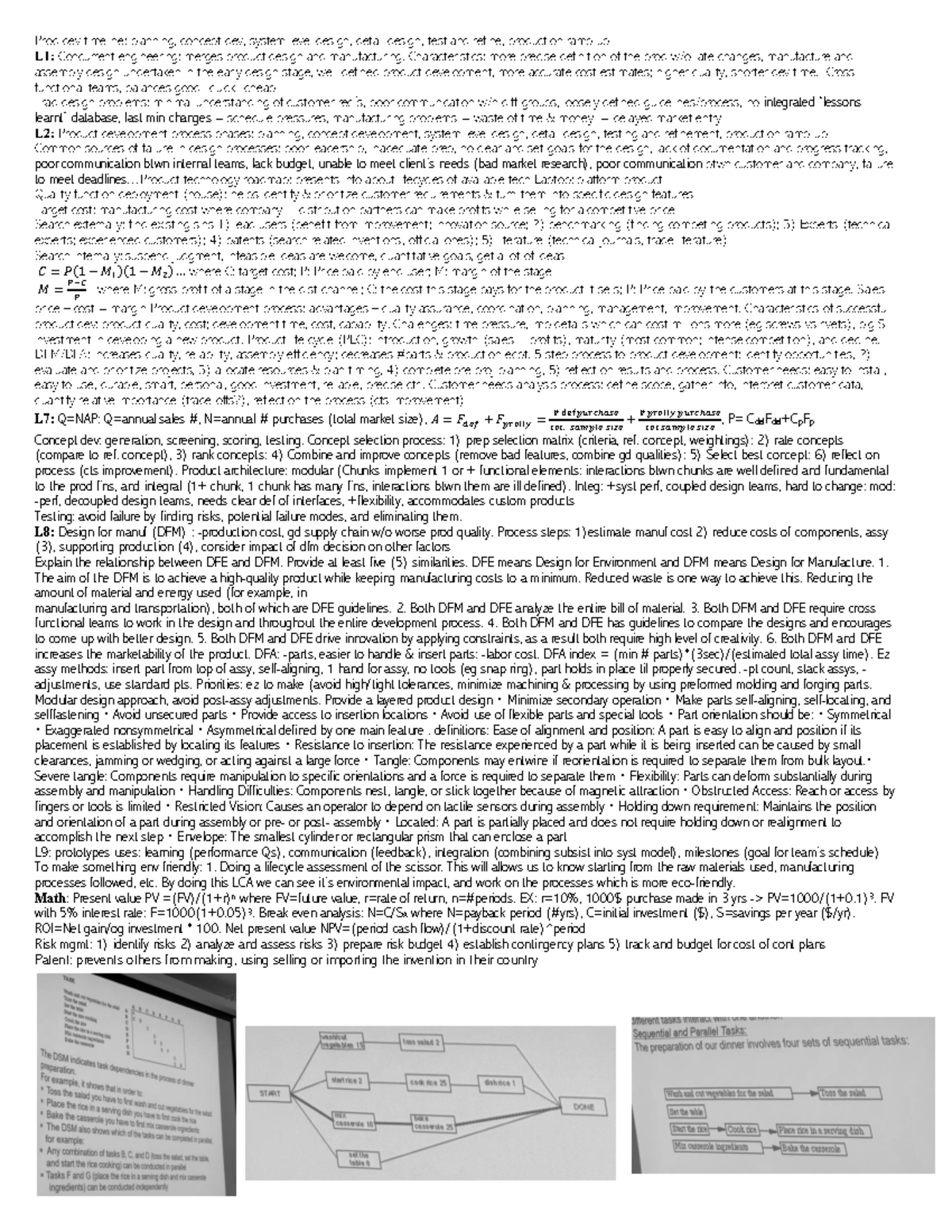 MIAE 380 Final Exam Product Development Process Overview - Studocu