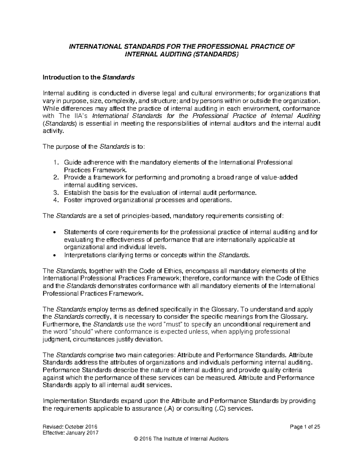 IPPF-Standards-2017 - Comprehensive Guide to Internal Auditing ...