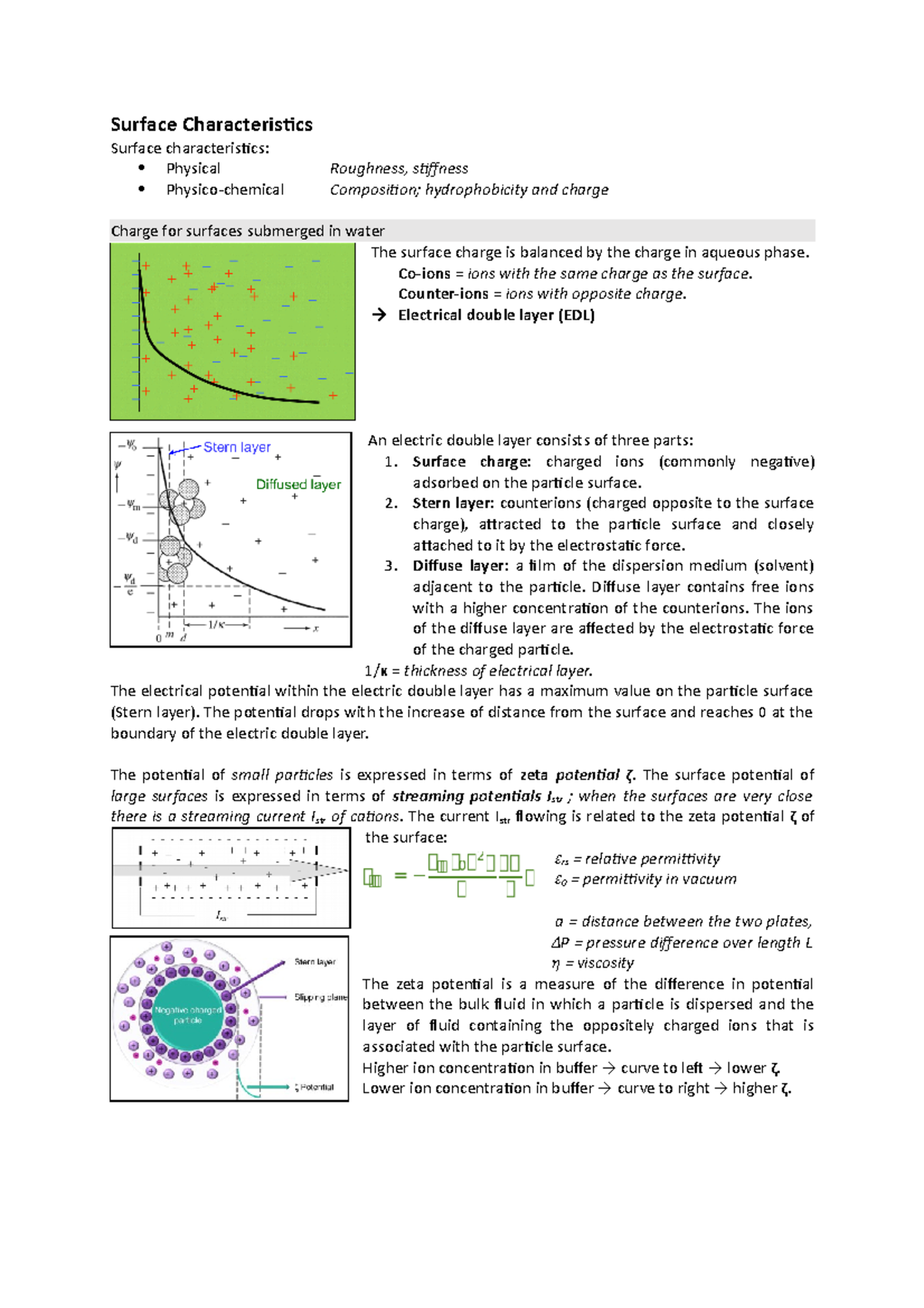 Physics of Surface Characteristics in Materials Science (PHYS 301 ...