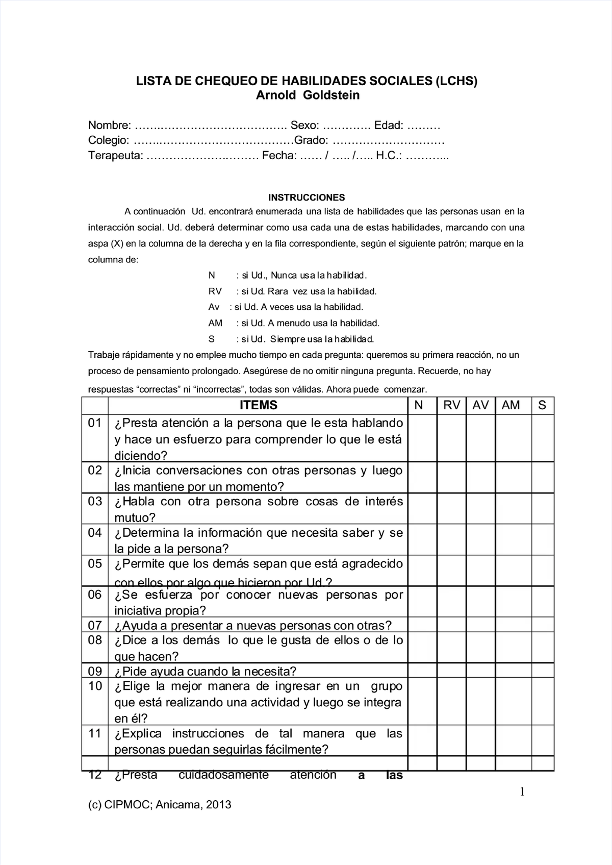 [PDF] Goldstein Social Skills Scale & Manual: Web Standards Approach ...
