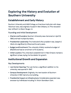 Southern University System: Historical Overview and Academic Legacy ...