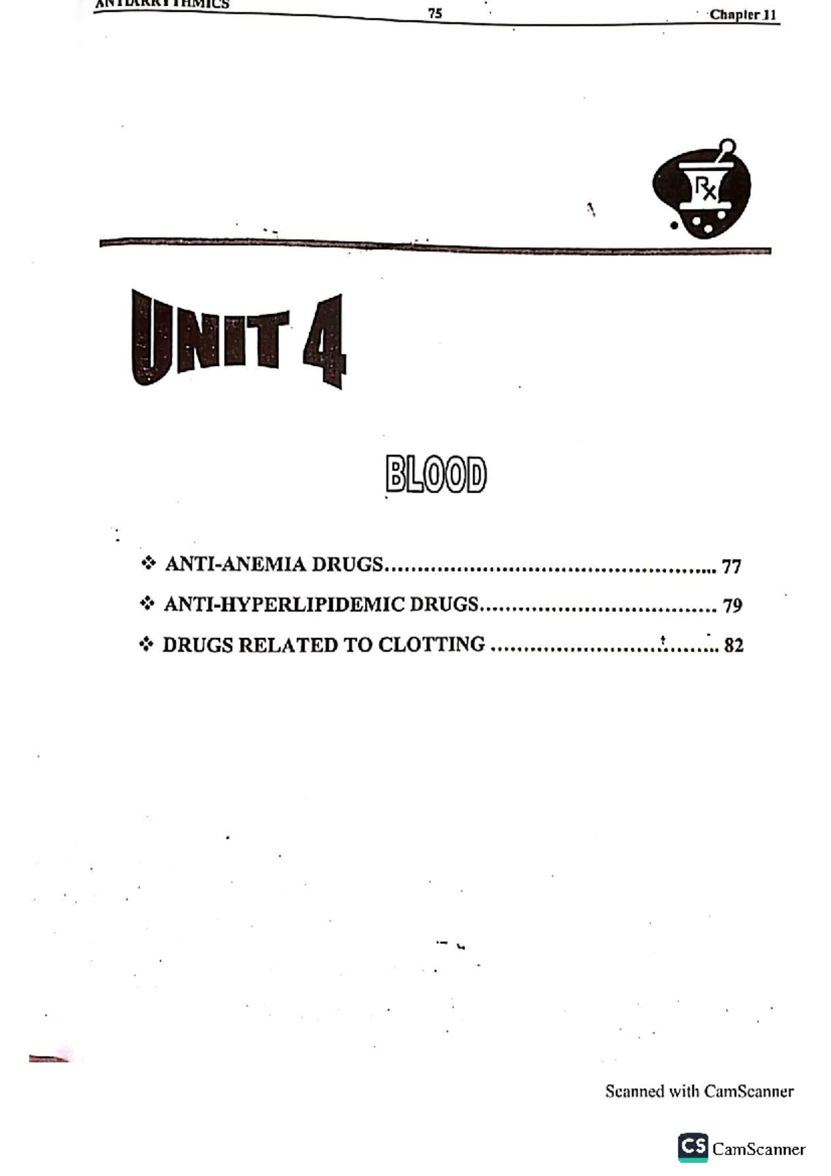 Pharmacology of Blood Drugs and Antihyperlipidemics: Chapter 4 Notes ...