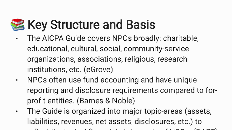 Audit of NPOs: Key Considerations and Checklist for AICPA Standards ...