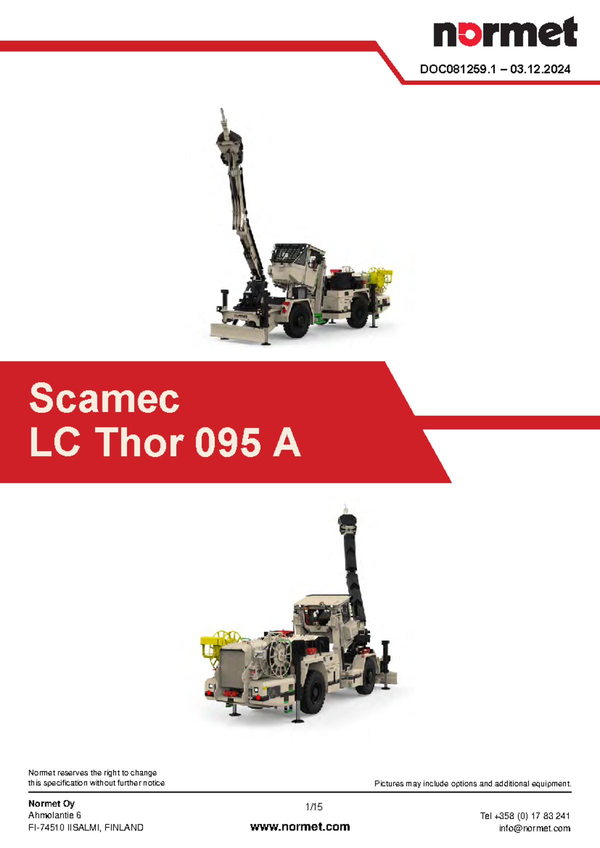 Scamec LC Thor 095 A Technical Data Sheet (Stage III & V) - Studocu