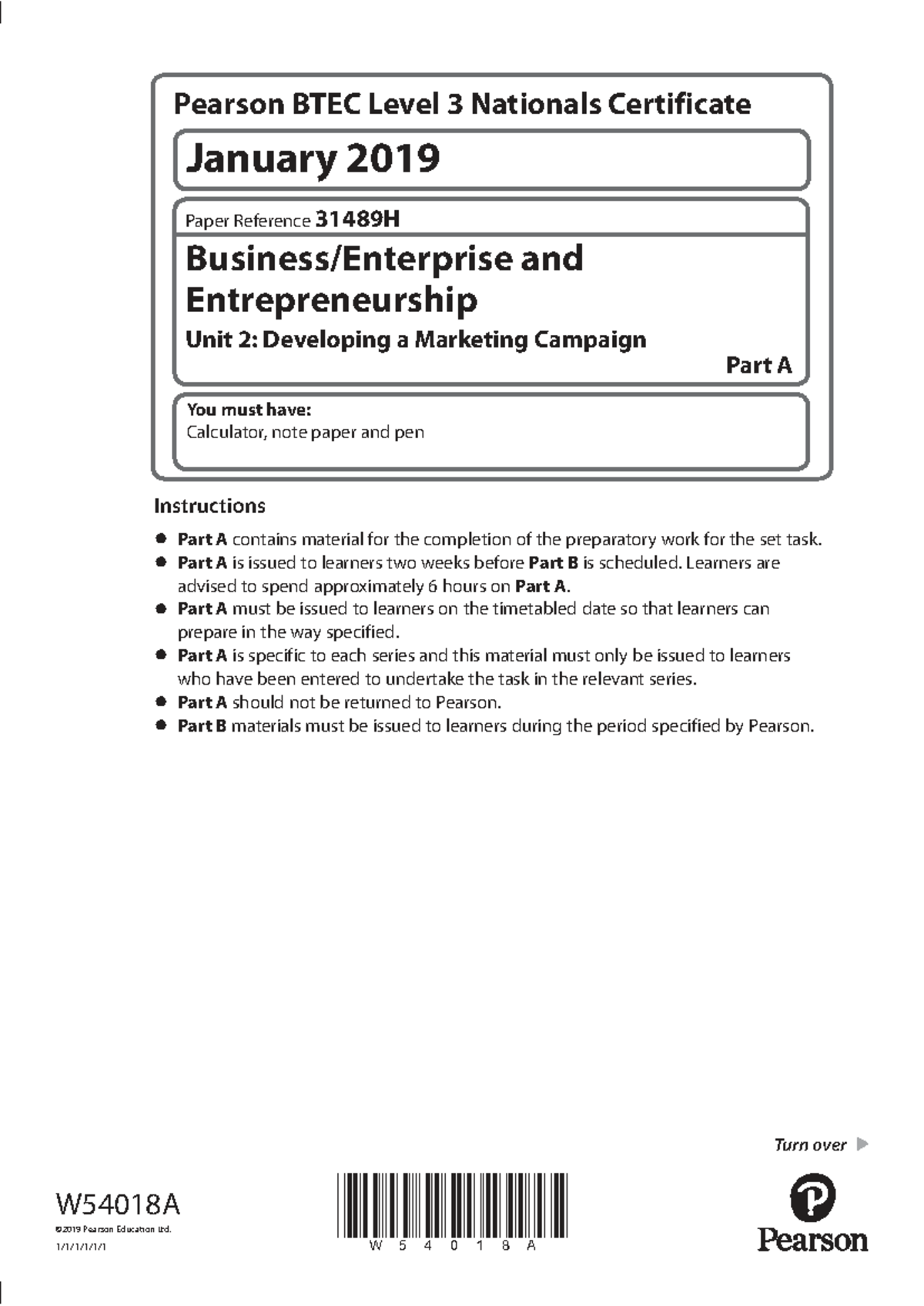 BTEC Level 3 Entrepreneurship Unit 2: Marketing Campaign Proposal ...