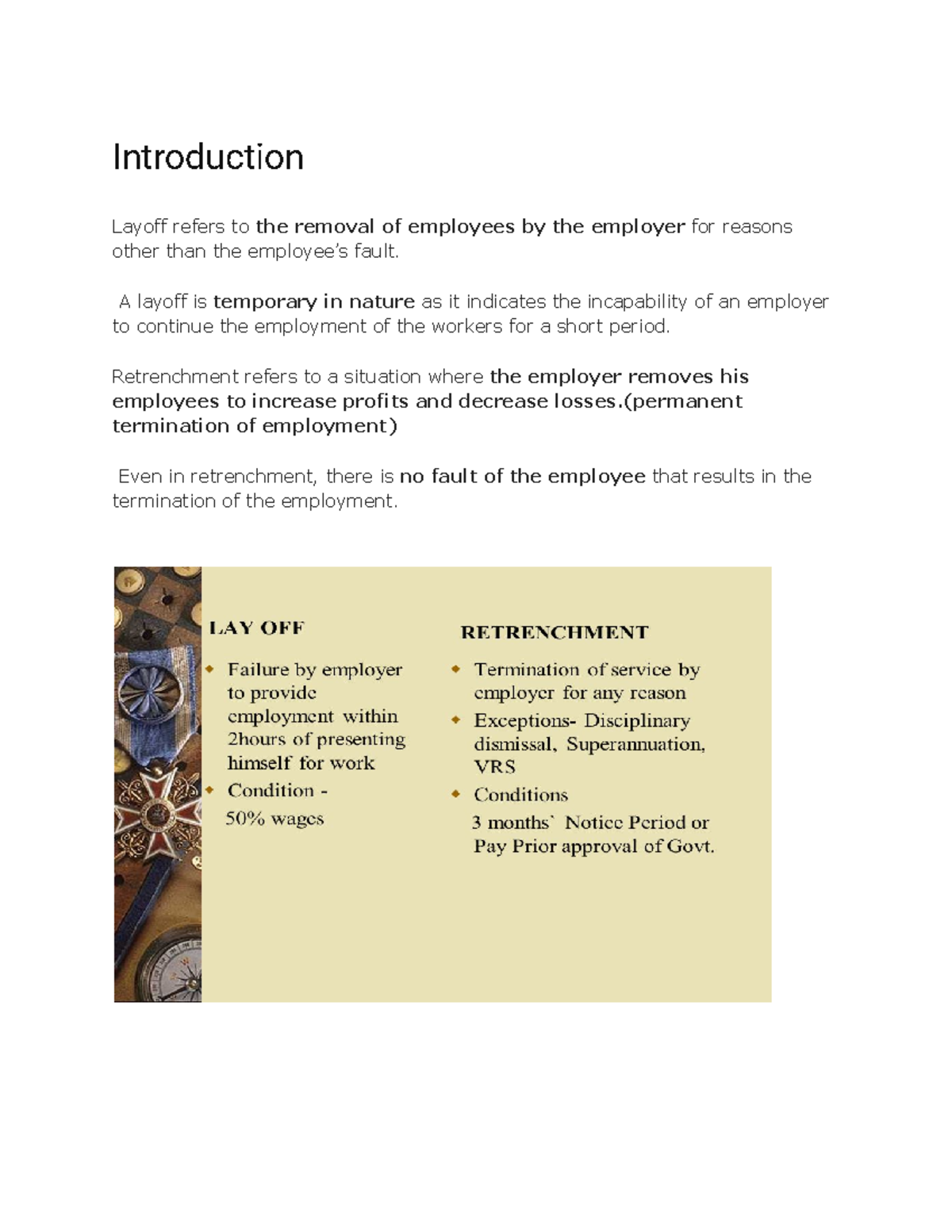 Layoff Notes for Law Students: Understanding Employment Termination ...