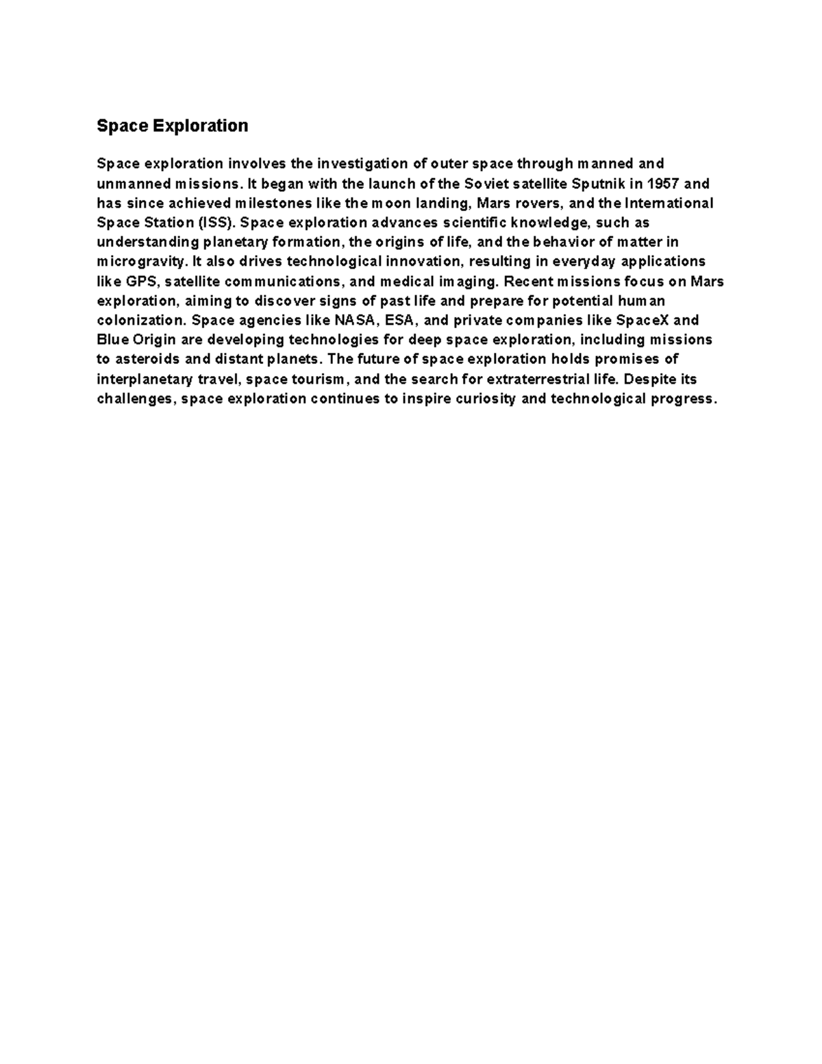 ME 101 - Lecture Notes on Space Exploration and Discoveries - Studocu