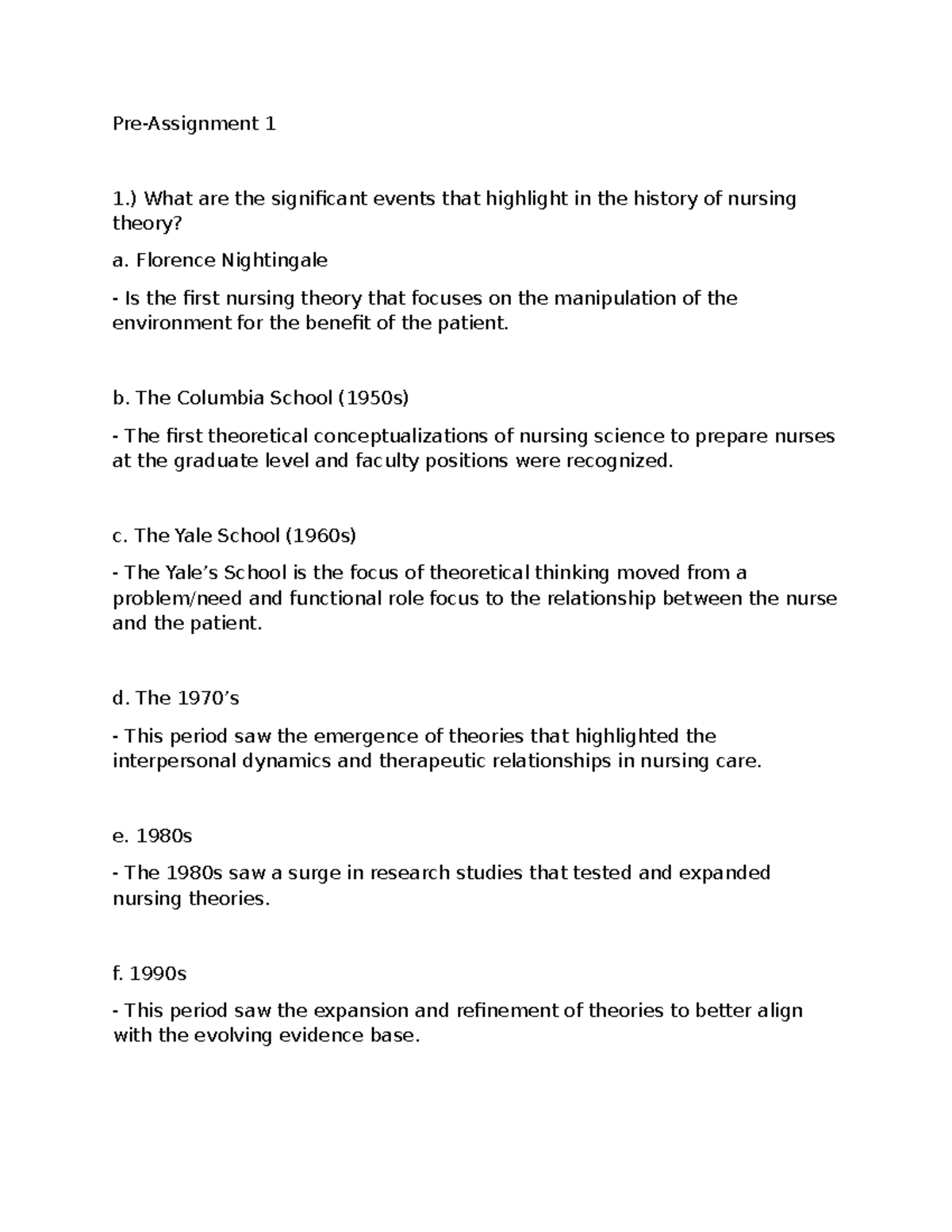 Document (1) - notinh - Pre-Assignment 1 1.) What are the significant ...