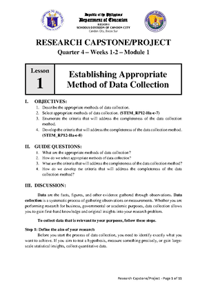 PR1- Reviewer - NATURE OF INQUIRY AND RESEARCH 1. INQUIRY to look for ...
