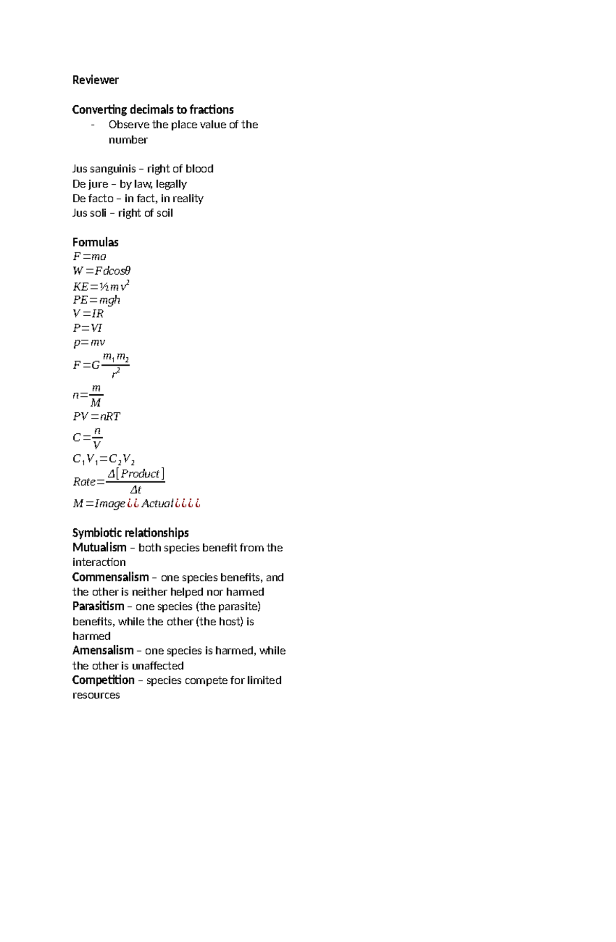 GENERAL INFORMATION - Reviewer Converting decimals to fractions ...