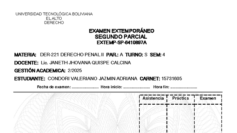 Segundo Parcial-24112025095909 - EXAMEN EXTEMPORÁNEO SEGUNDO PARCIAL ...