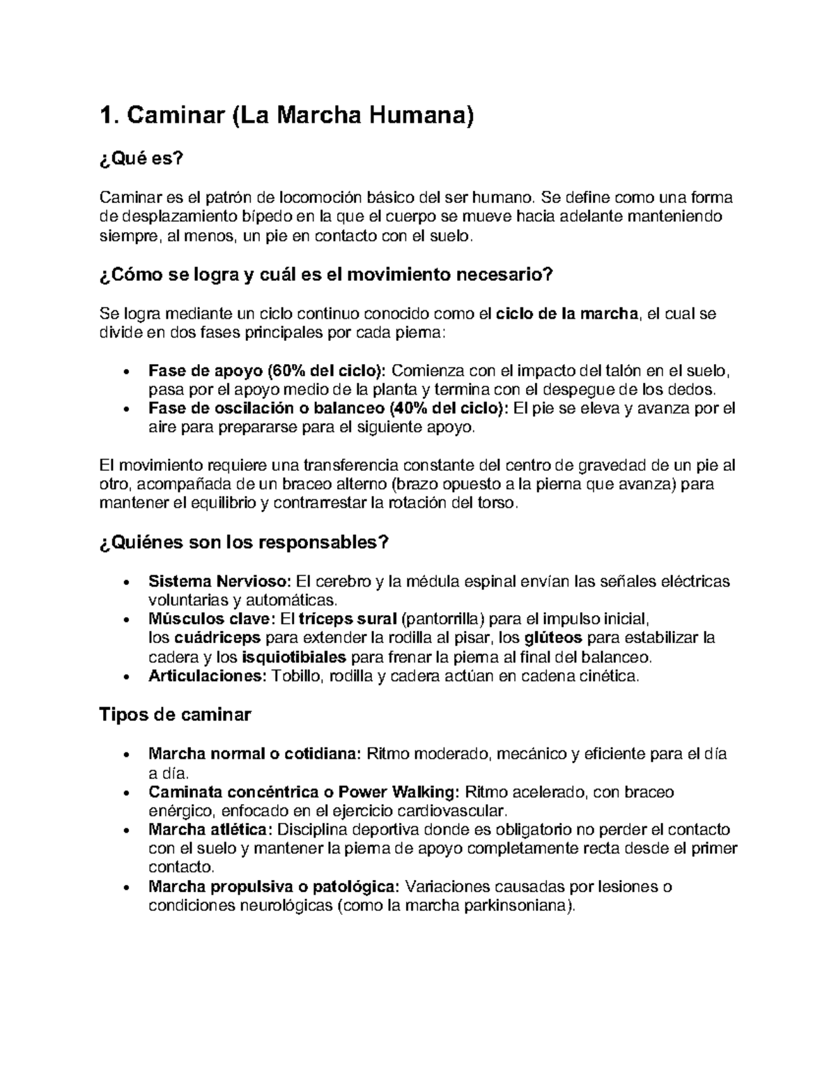 Resumen de la Tarea de Movimiento: Caminar, Correr y Saltar - Studocu