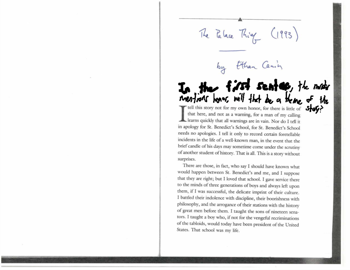 The+Palace+Thief Ethan+Canin reduced - In the first sentence the ...