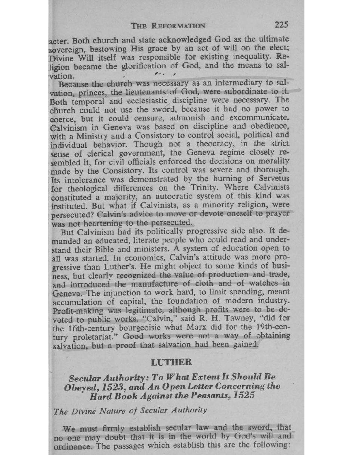 The Reformation and Secular Authority: Insights from The Great ...