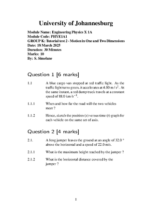 Experiment A - PHYSICS PRACTICALS: SEMESTER 1 1 EXPERIMENT A AN EXERCISE IN ERROR CALCULATION ...