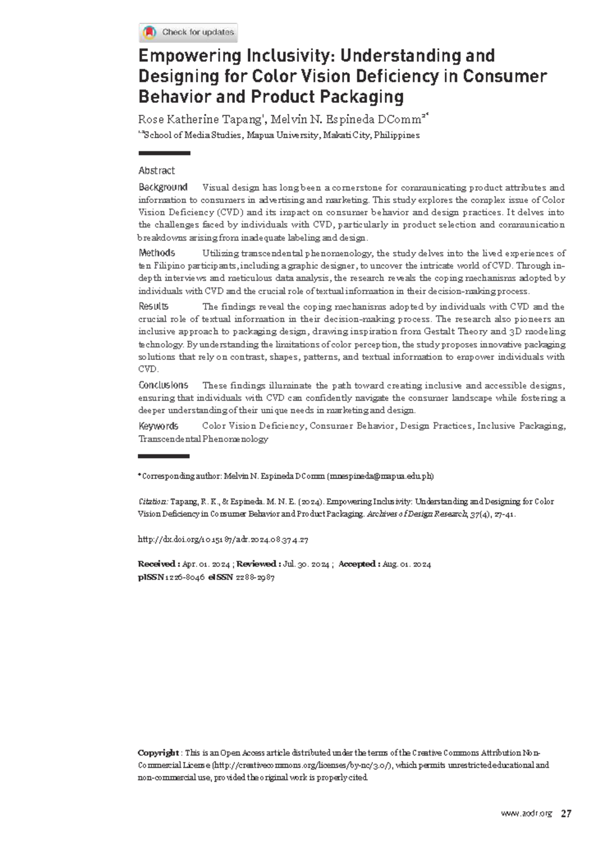 Q4 RRs-L: Designing Inclusive Packaging for Color Vision Deficiency in ...