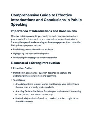 Public Speaking 101: Chapter 8 - Crafting Strong Introductions ...