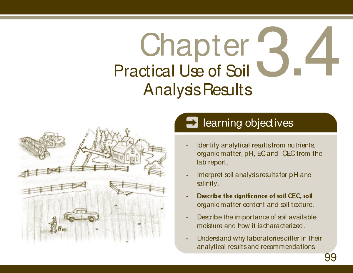 Practical Use of Soil Analysis Results: Chapter 3.4 Overview and ...