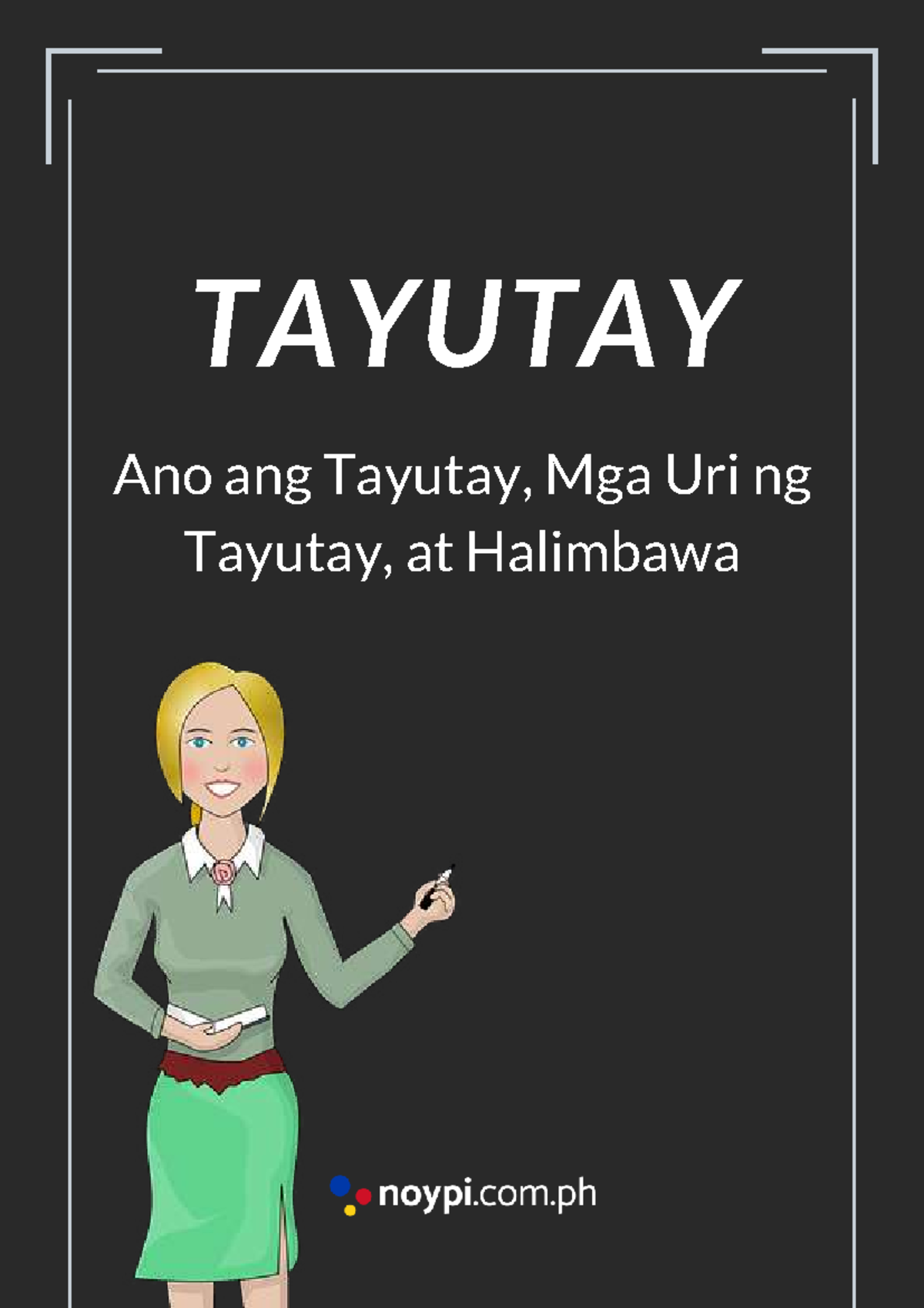 Noypi halimbawa ng tayutay mga uri ng tayutay atbp - TAYUTAY Ano ang Tayutay, Mga Uri ng Tayutay ...