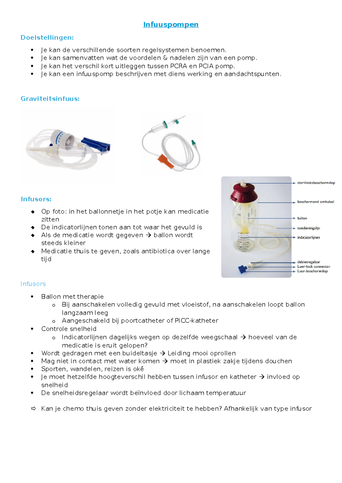 Infuuspompen: Werking, Soorten en Voordelen - Lesmateriaal voor Medisch ...