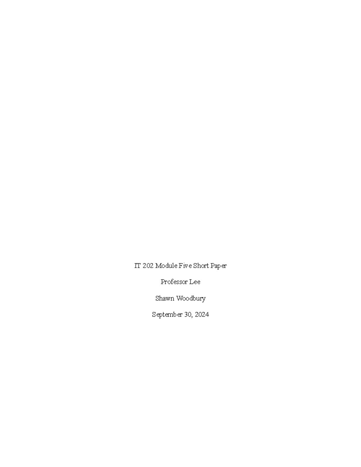 IT 202 Module 5 Short Paper: Troubleshooting Remote Network Issues ...