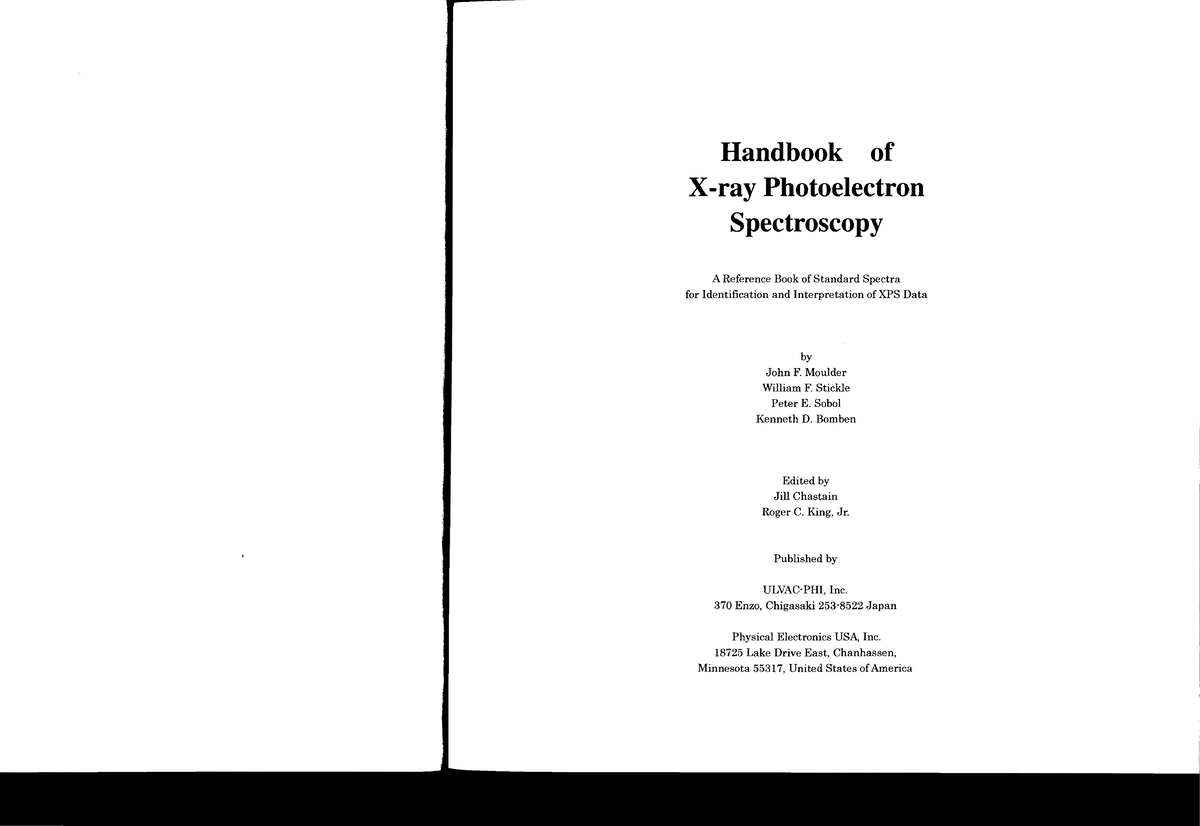 XPS Handbook: A Comprehensive Guide to Photoelectron Spectroscopy - Studocu