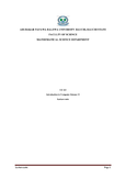 Introduction to computer science - CS 121 - Studocu