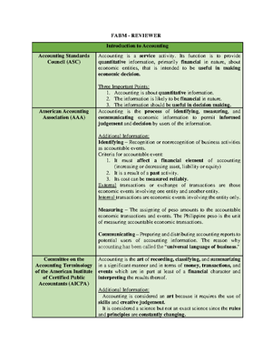 FABM1 Module-1-Introduction-to-Accounting - UNIVERSITY OF MAKATI J. P ...