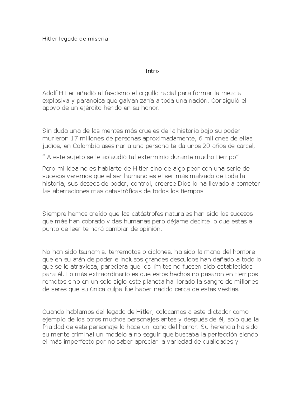 Cadena DE Horror en edicion - Hitler legado de miseria Intro Adolf ...