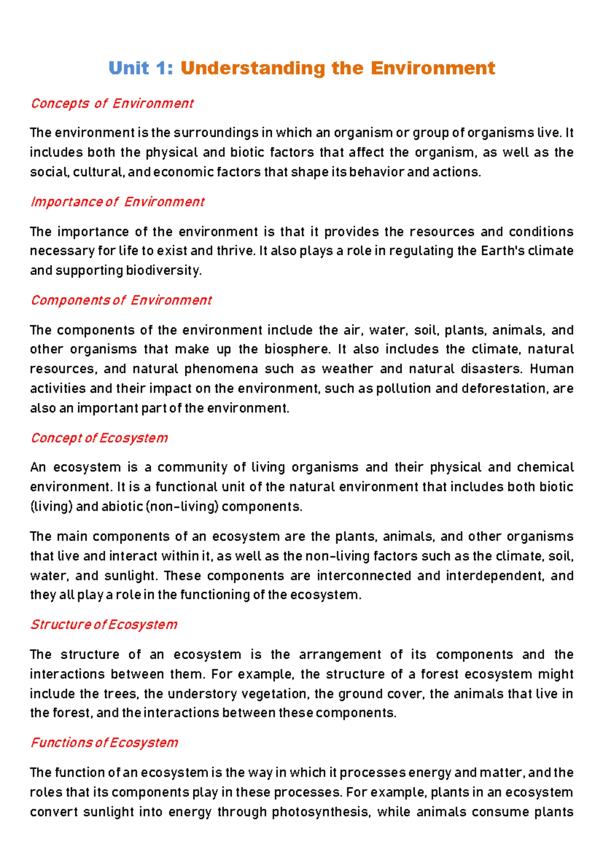 Role of individual in conservation of natural resources - Role of an ...