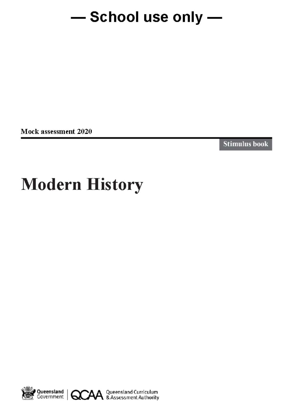 Modern History Mock Assessment 2020: Vietnam War Perspectives - Studocu