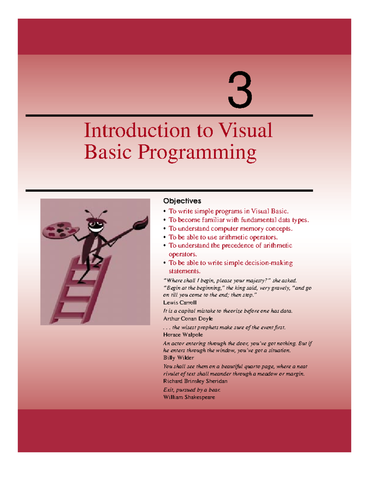 V.B programming language - 3 Introduction to Visual Basic Programming ...
