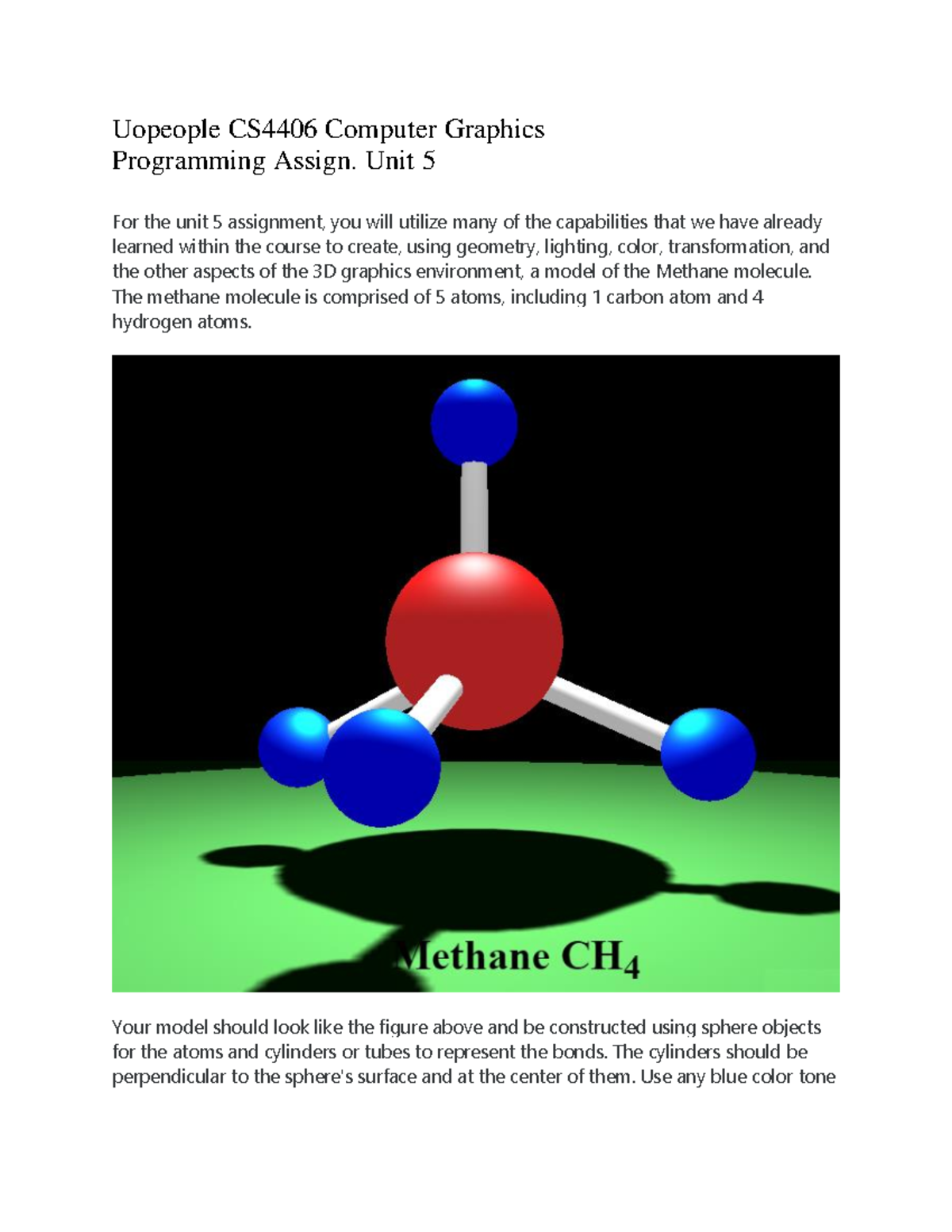 Uopeople CS4406 Computer Graphics Prog Assign Unit 5 - Uopeople CS4406 Computer Graphics ...