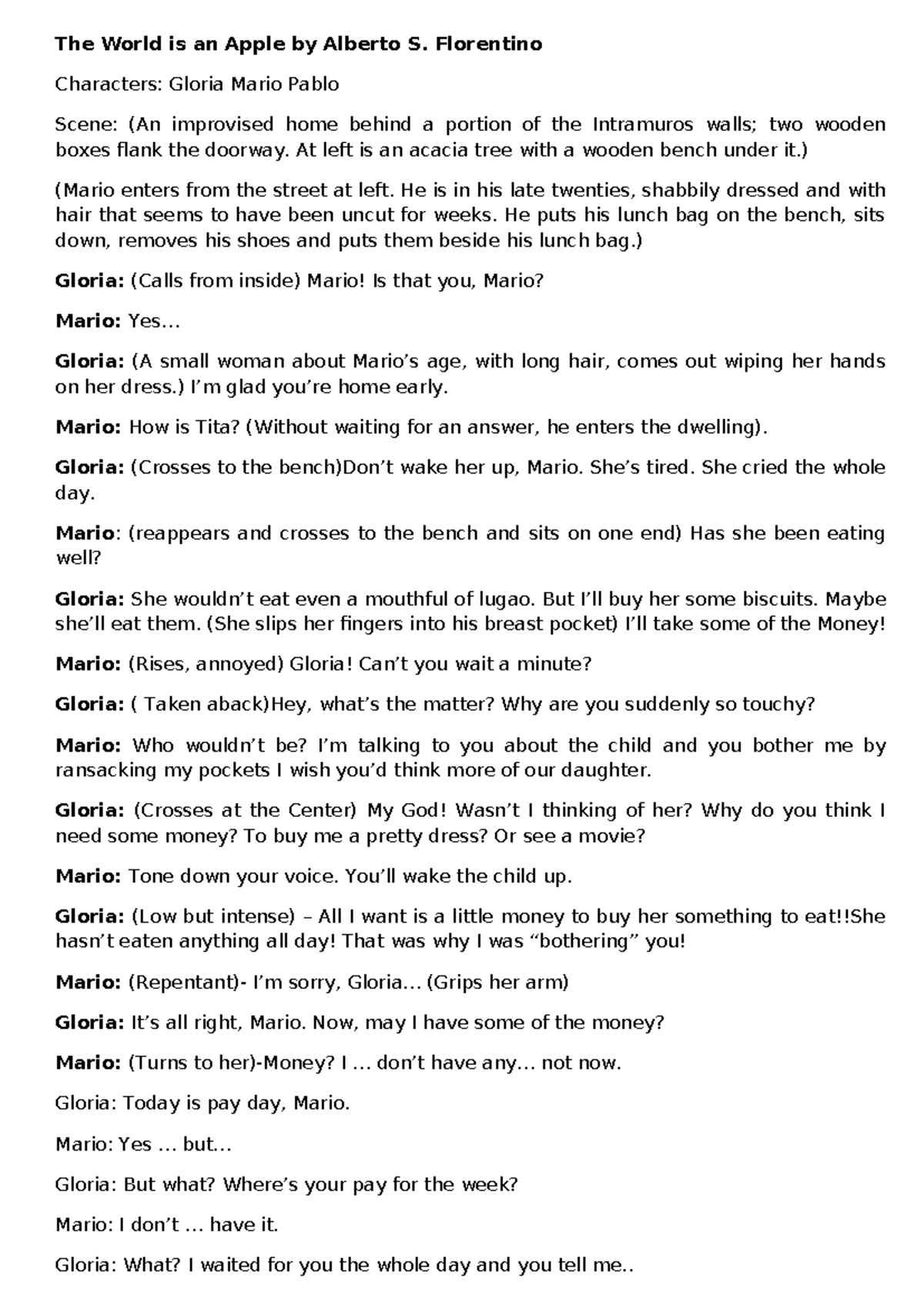 Whole Story - The World is an Apple by Alberto Florentino - The World ...