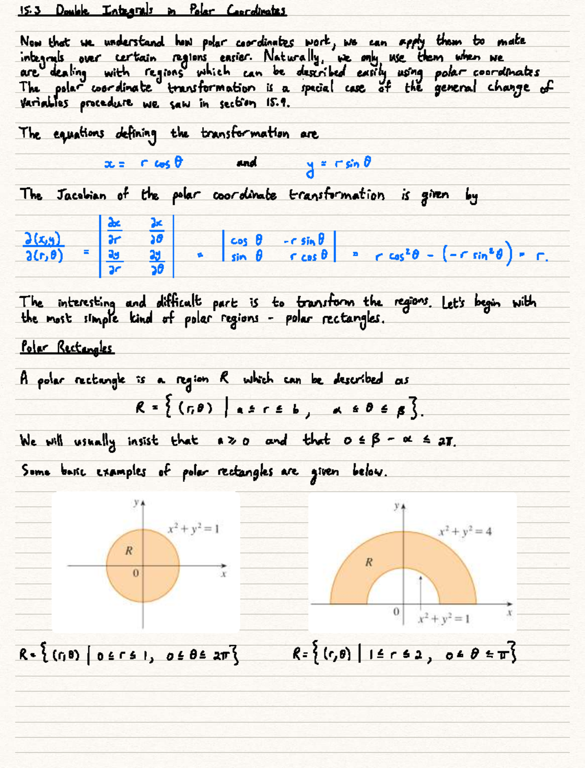MTHS211 - Lecture 15 - Double Integrals in Polar Coordinates - 15 ...