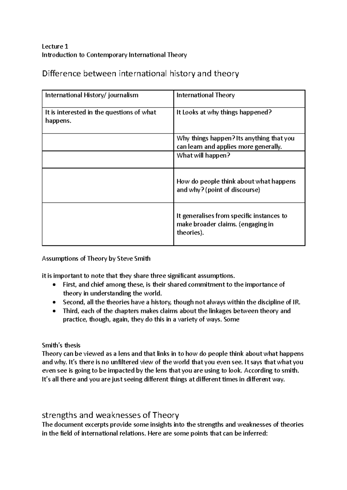 IR101 - Week 1 Lecture: Introduction to Contemporary International ...