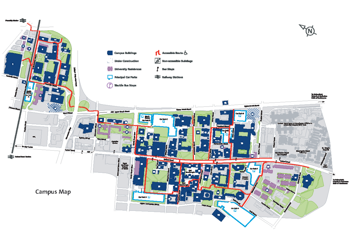 University of Manchester Campus Map Overview and Locations Guide - Studocu