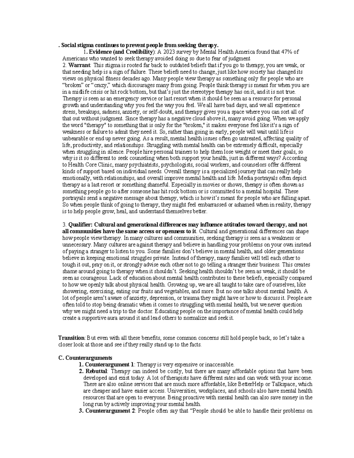 Social Stigma and Therapy: Overcoming Barriers to Mental Health Access - Studocu