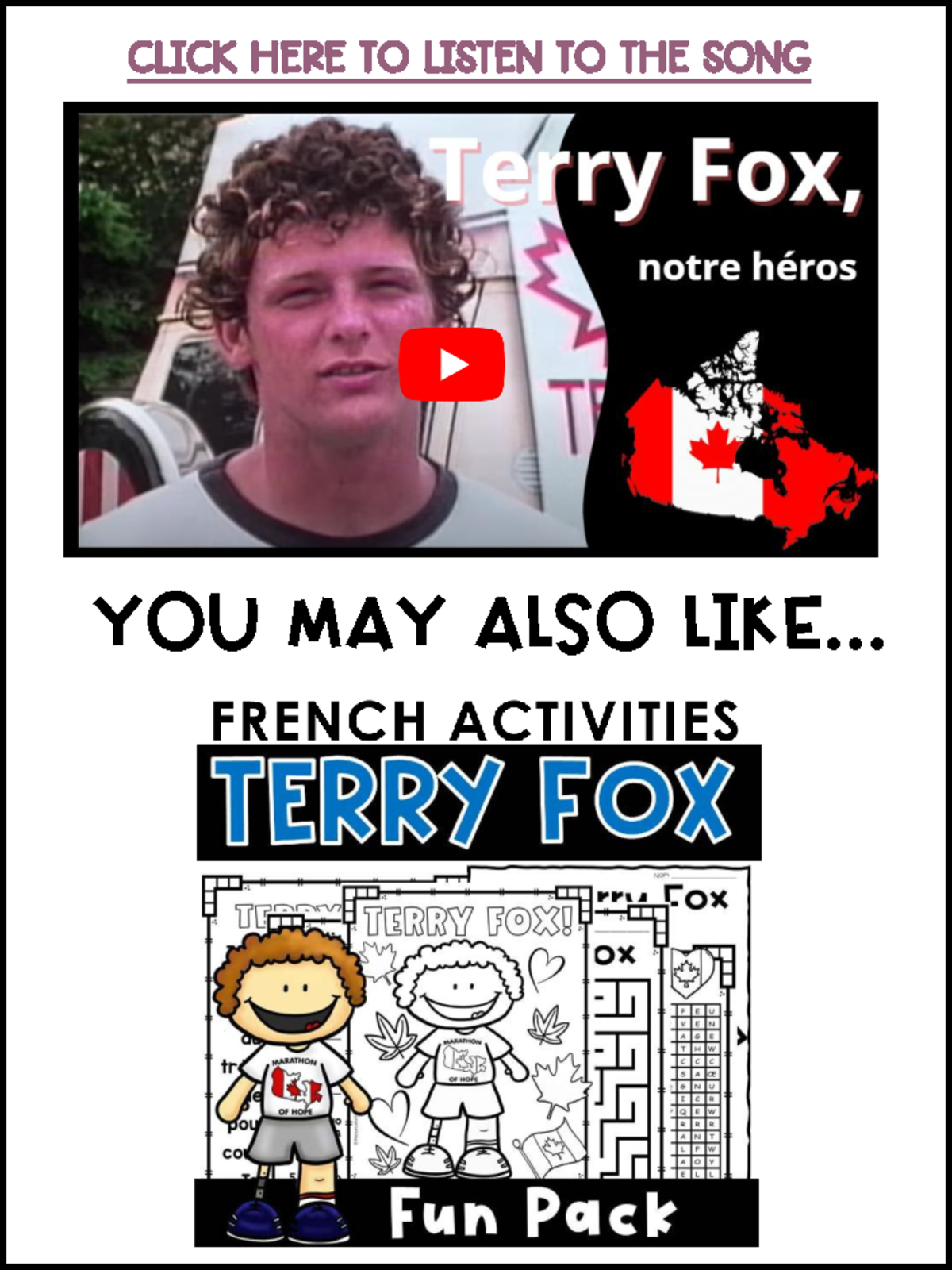 French Terry Fox Word Search Freebie (Mots Cachs) - Studocu