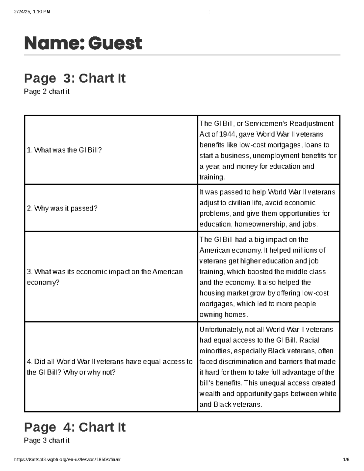 U.S. History Notes: The GI Bill, Postwar Boom, and 1950s Culture - Studocu