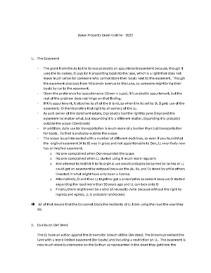 Exam 23 outline anser - old exam from k baker - Answer Outline – 2023 ...