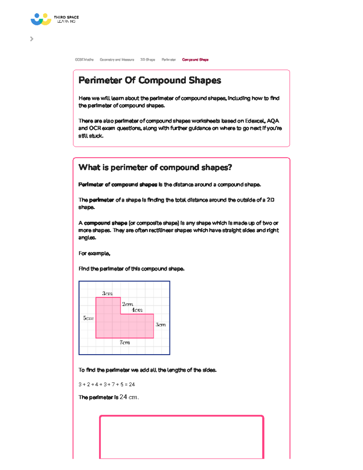 Perimeter of Compound Shapes - GCSE Maths Guide & Examples - Studocu