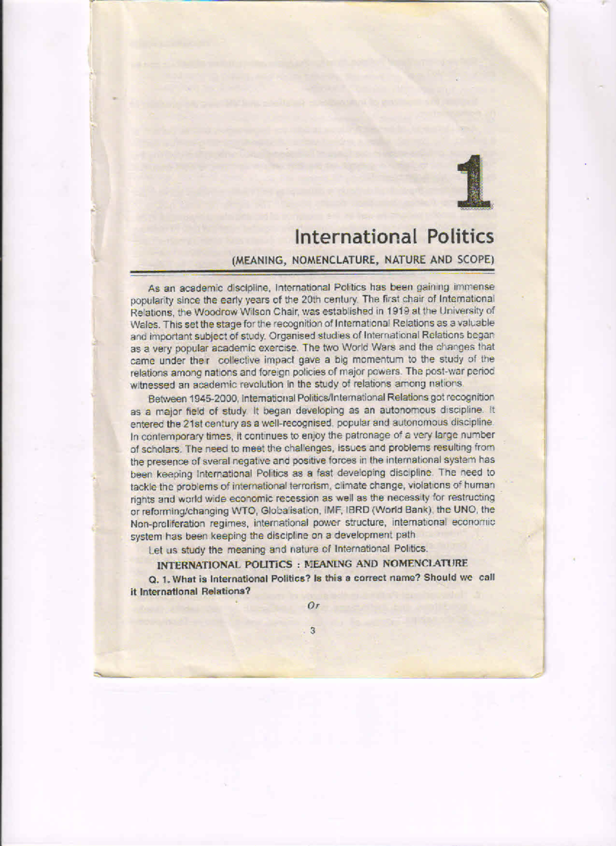 Ba LLB 2nd Sem Political Science Study Guide - Studocu