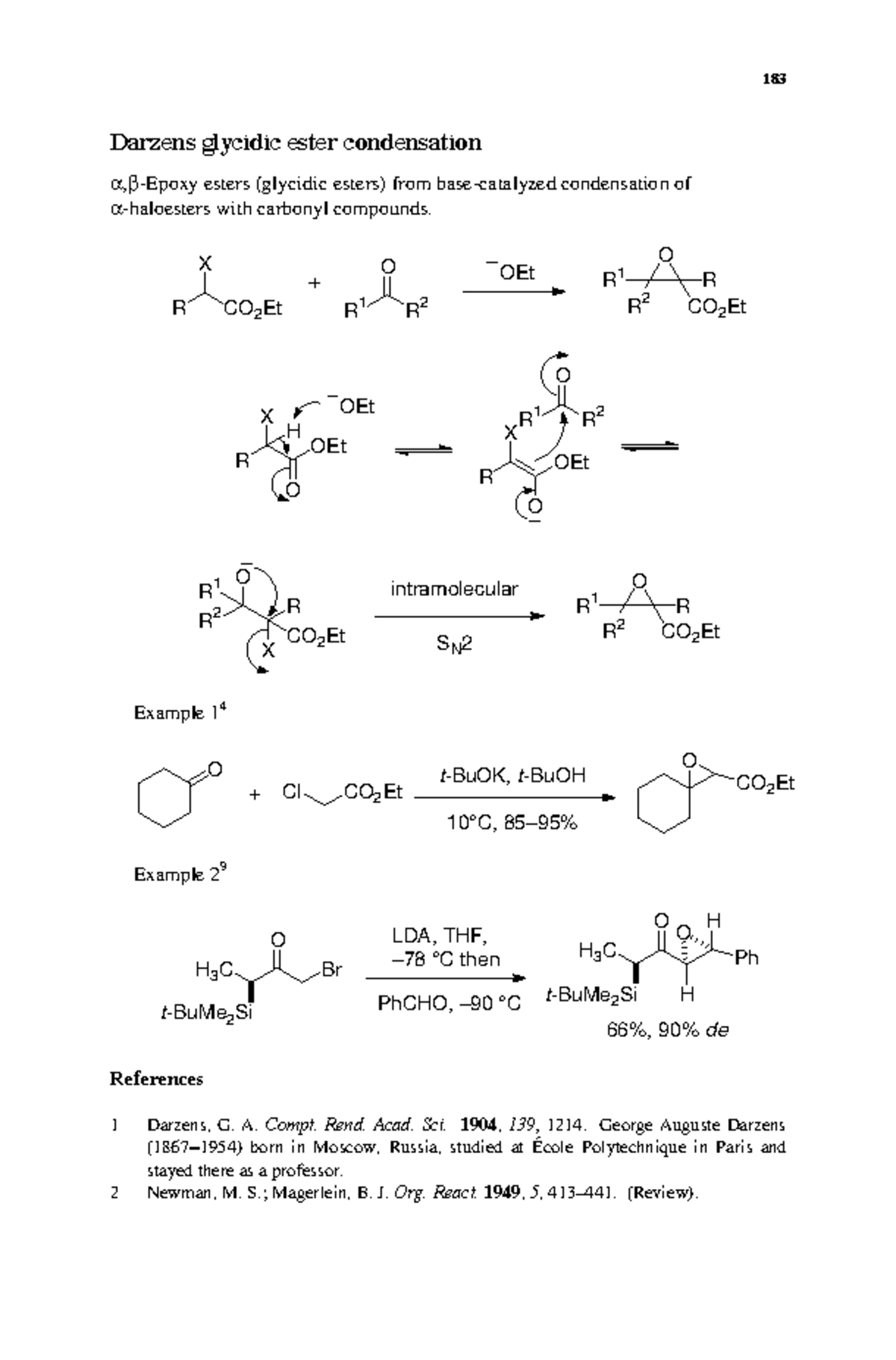 Darzens Glycidic Ester Condensation: Overview and Examples - Studocu
