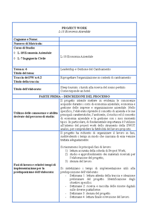 E2 AT - Esercitazione e2 - Laurea Triennale in Ingegneria Civile - Università telematica “Pegaso ...