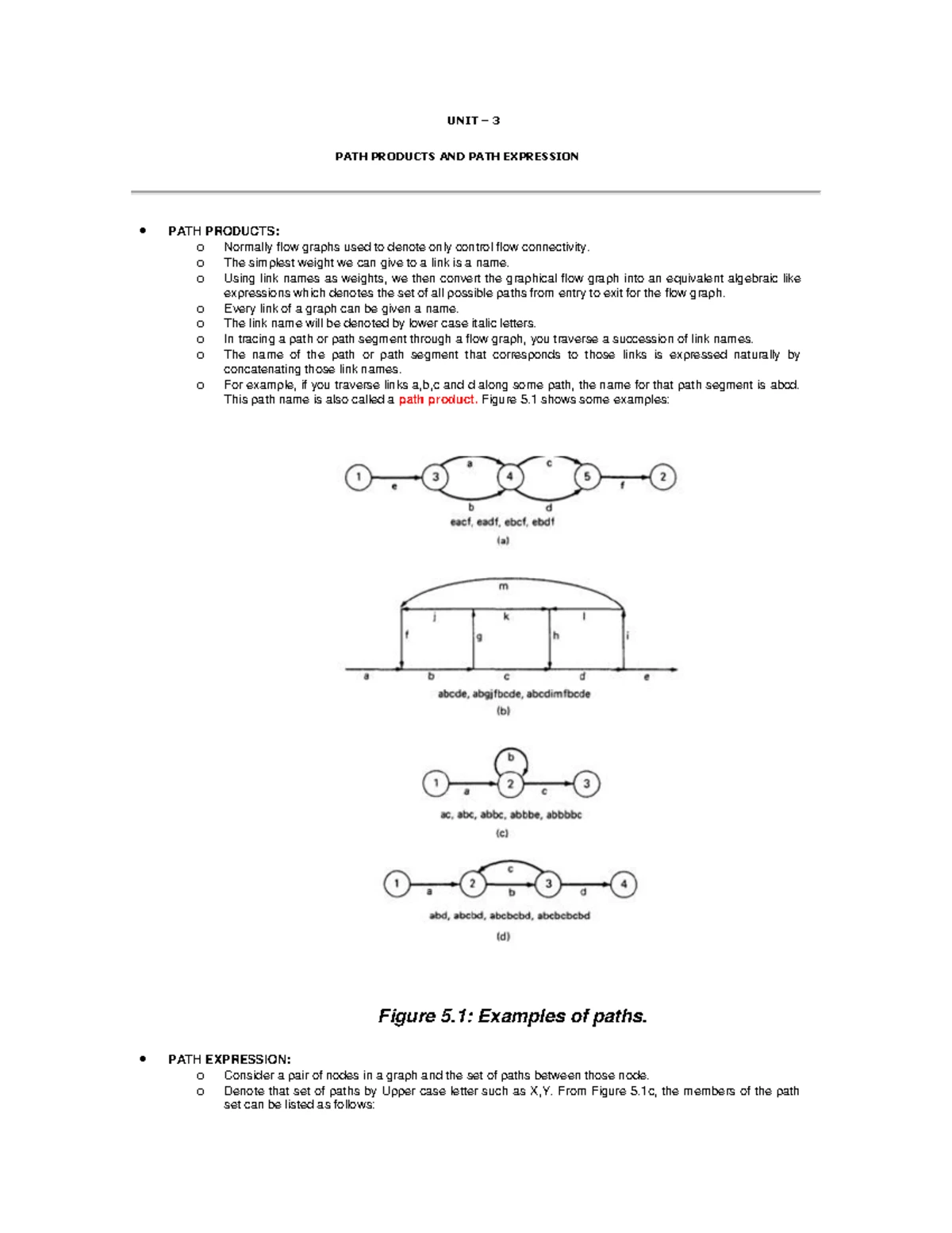 STM Unit 2 - Transaction Flow Testing and Data Flow Testing Notes - Studocu