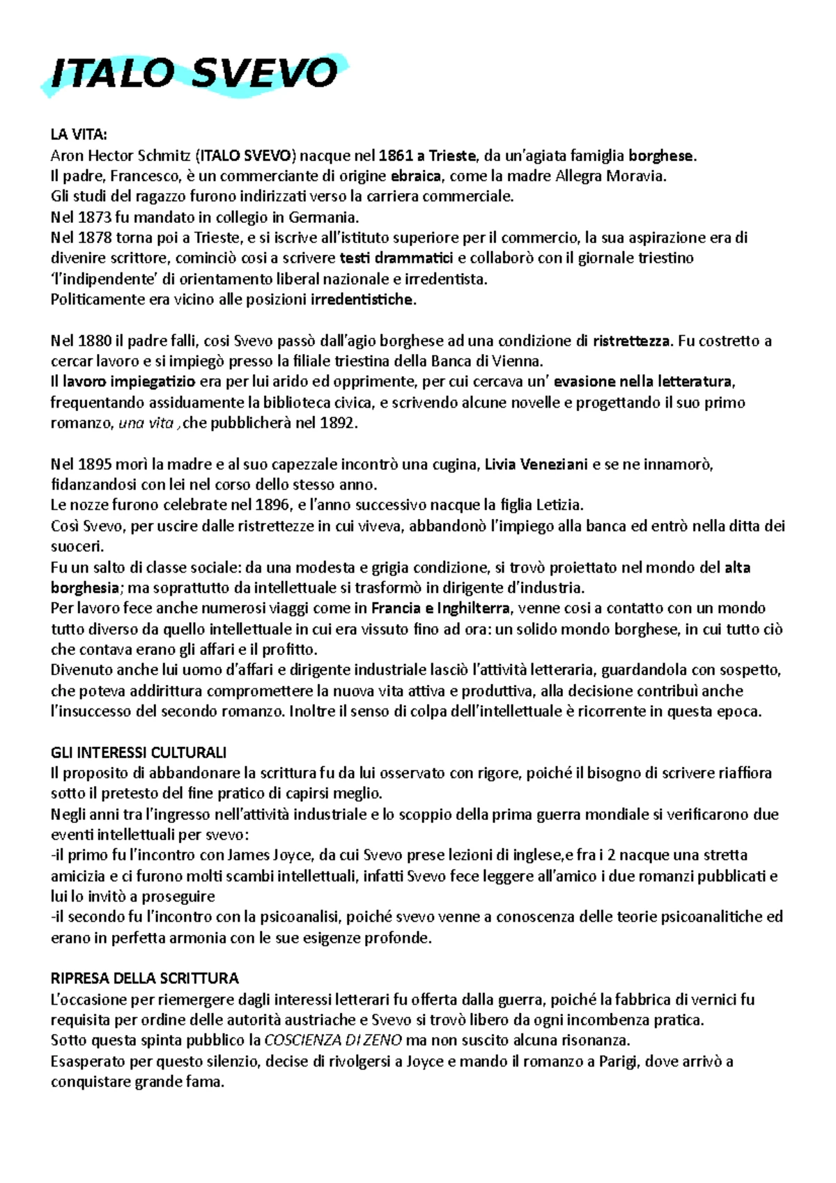 Svevo, L'ultima Sigaretta - Analisi L’ultima sigaretta, la coscienza di ...