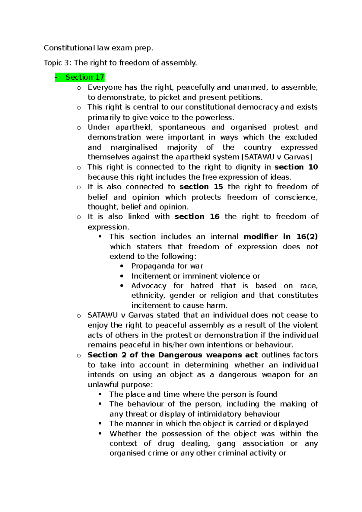 Constitutional Law Exam Prep: Freedom of Assembly & Expression Insights ...
