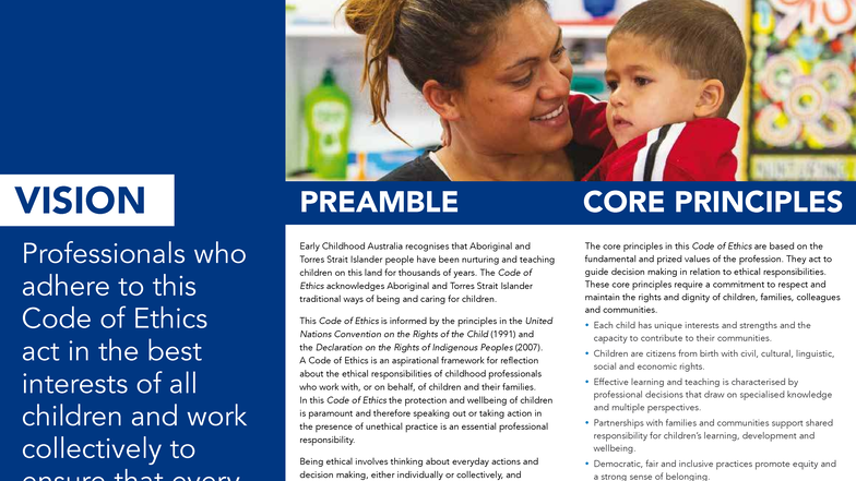 Code of Ethics - ECA Lecture Notes on Early Childhood Principles - Studocu