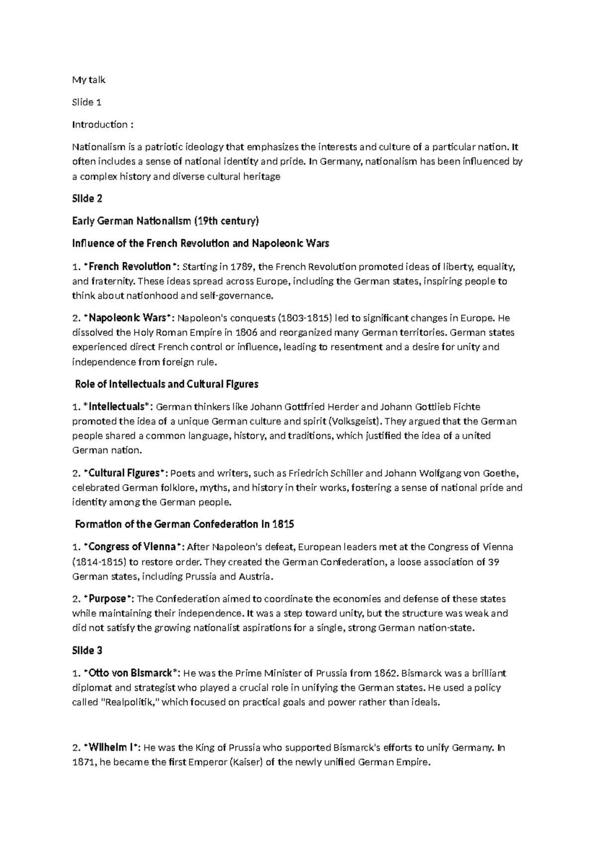 German Nationalism: Historical Overview and Modern Implications - Studocu